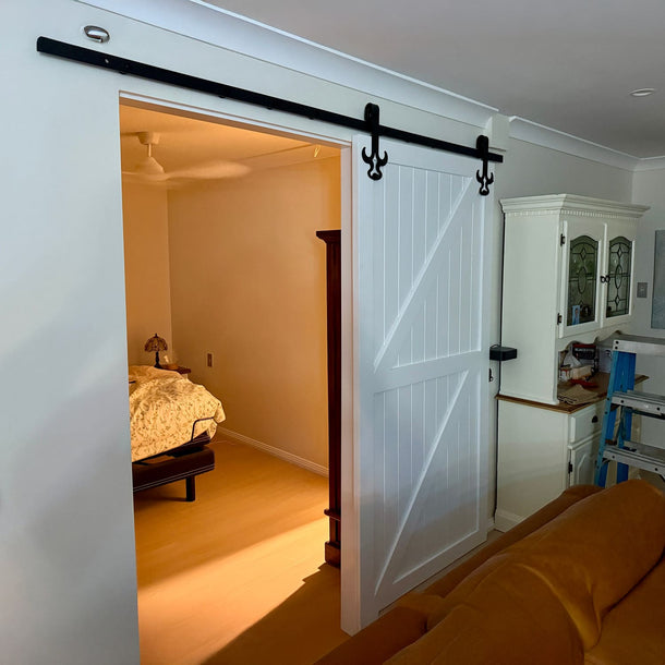 Bright White Barn Doors-Double Z -Barn Door Outlet – BarnDoorOutlet